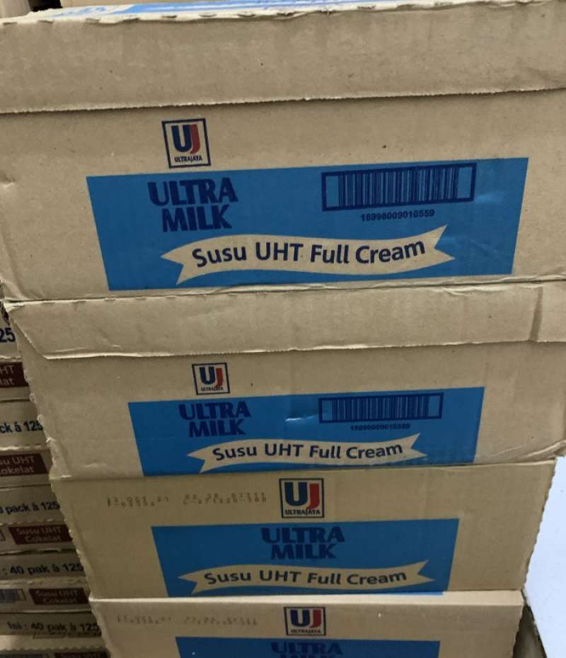 Promo Susu Ultra 200ml Full Cream Putih 1 Karton / Dus Isi 24 Pc Diskon ...