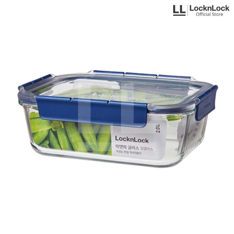 Promo LocknLock Top Class Oven Glass Kedap Air dan Udara Rectangular ...