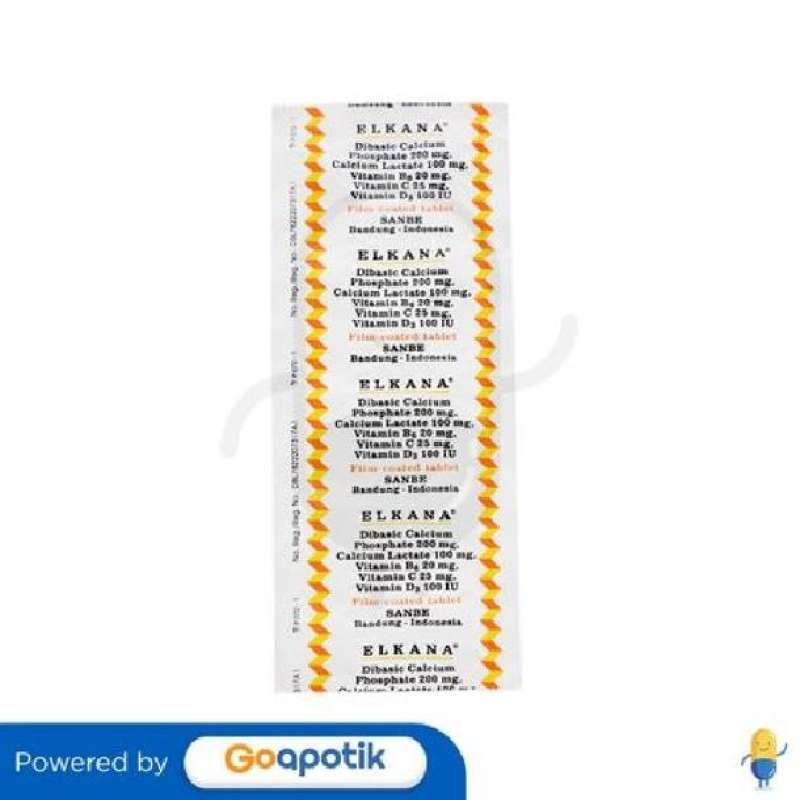 Promo Elkana Strip 10 Tablet Diskon 2% Di Seller Apotik Gamma - Sunggal ...