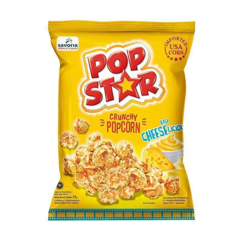 Jual POPSTAR Crunchy Popcorn Rasa Cheeseliscious [35 g] di Seller ...