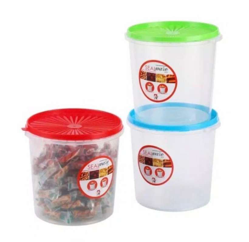 Jual Toples Kerupuk / Round Airtight Sealware 5 Lt / Wadah Serbaguna di ...
