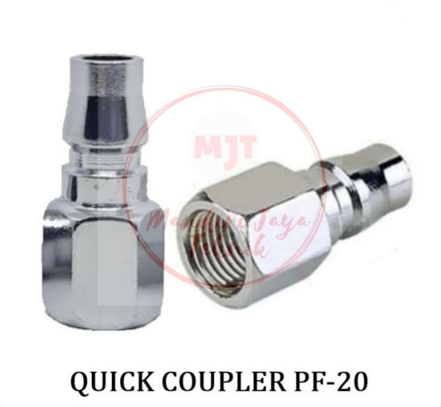 Jual Quick Coupler PF 20 Sambungan Selang Kompresor Recoil Cuk Kopler ...