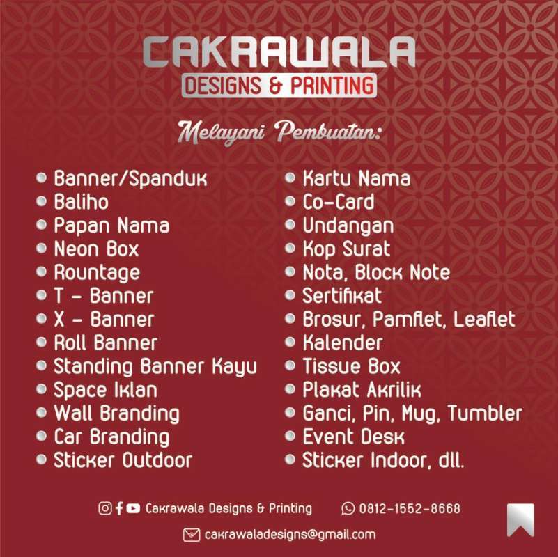 Jual Jasa Desain Grafis - Banner/mmt/spanduk Kain - Baliho - Papan Nama ...