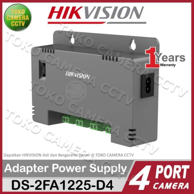 Promo Power Supply Hikvision 4 Kamera Adaptor Cctv 4 Kamera Hikvision ...