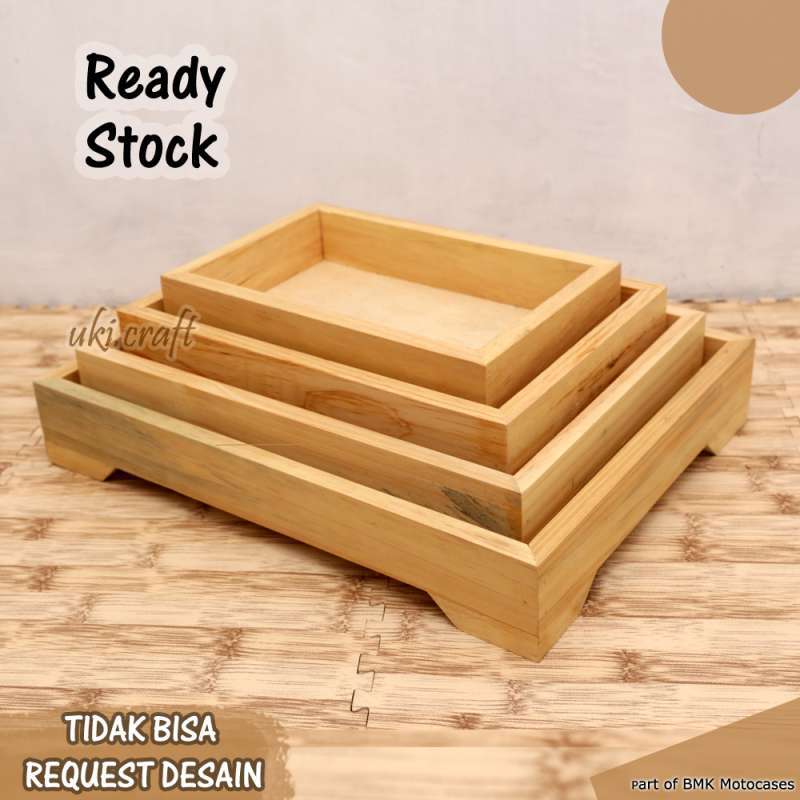 Jual Hantaran Kayu Polos / Seserahan / Tray / Kotak Kayu di Seller BMK ...