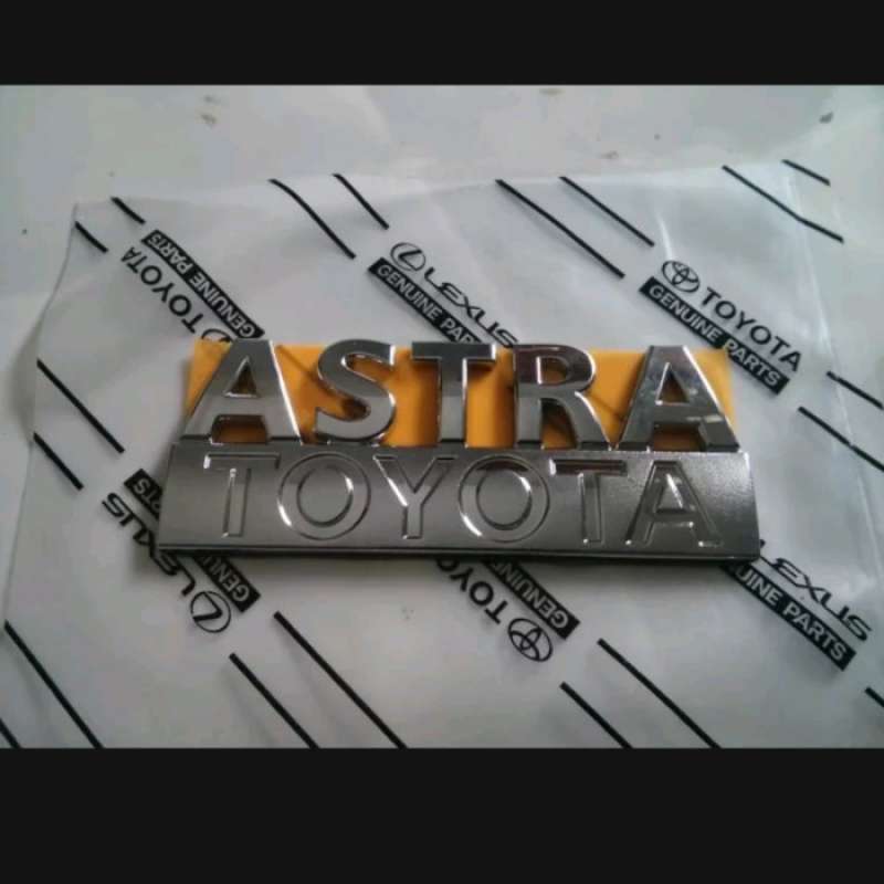 Jual Logo Emblem Tulisan Astra Toyota Agya Calya Asli Bawaan Mobil ...