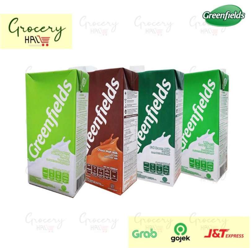 Promo [ Khusus Gojek / Grab ] Susu Uht Greenfields Full Cream 1/2 Karton Diskon 10% di Seller ...