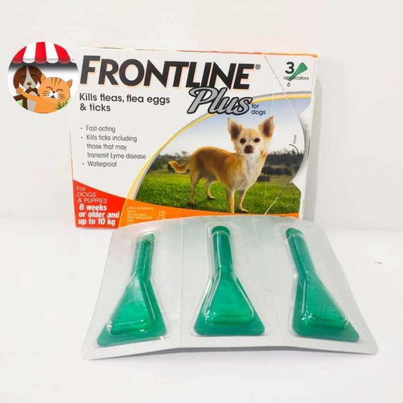 Jual Obat kutu Anjing - Frontline Plus Dogs Puppies Up to 10Kg (1 Pipet ...