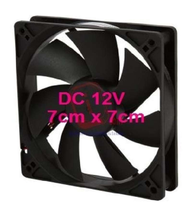 Jual Fan Casing Brushless Hitam Kipas 7 cm DC 12V di Seller Internal ...