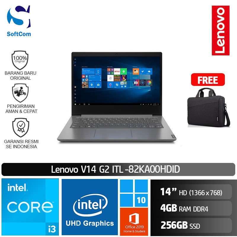 Jual Lenovo V14 G2 ITL HDID Notebook [Core i3-1115G4/4GB/256GB SSD/14 ...