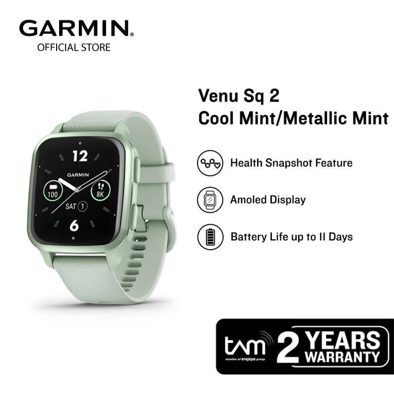 Jual Garmin Venu Sq 2 - Cool Mint/metallic Mint Di Seller Garmin ...