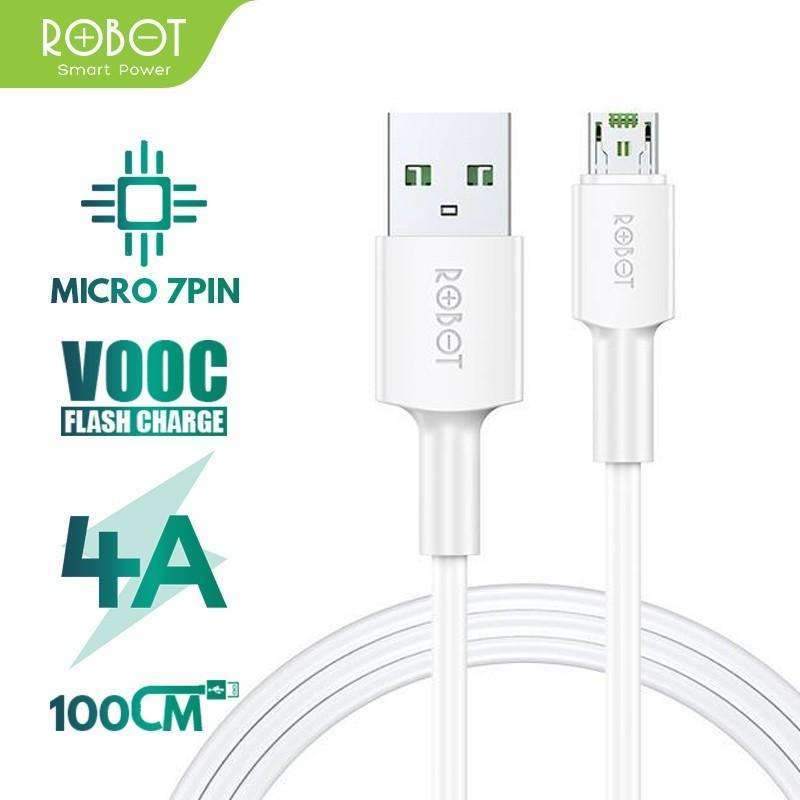 Jual ROBOT RVM100 4A 100cm VOOC Flash Fast Charging Micro Data Cable Ori di Seller Toko SCH ...