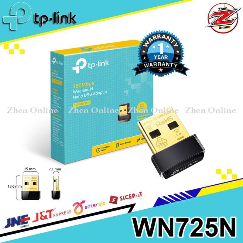 Jual TP-Link TL-WN725N Nano USB Wireless Adapter 150Mbps di Seller Zhen ...