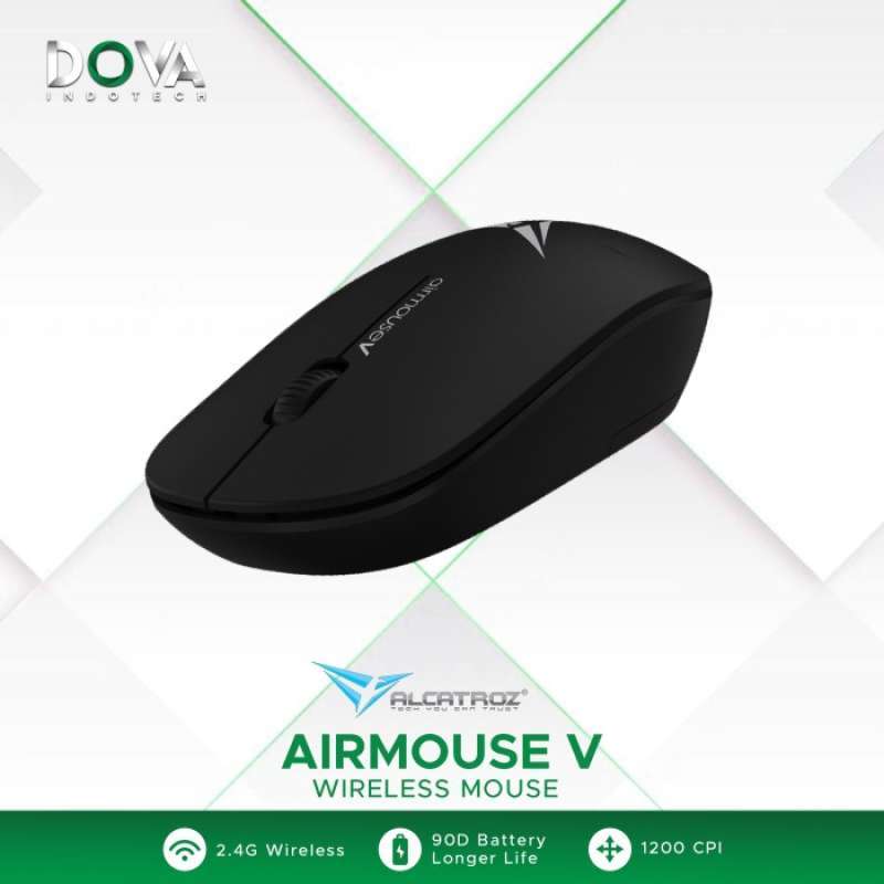 Jual Alcatroz Airmouse V Mouse Wireless | 1200 Cpi | Ergonomic Design ...