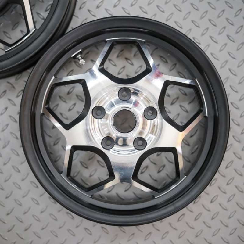 Promo Velg Vrossi 12Inc Monte Black Chrome Front Vespa Sprint Prima Gts ...