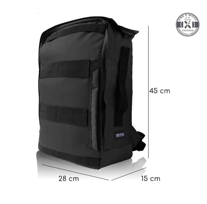 Promo Tas Ransel Pria Modular Bag The X Woof StransPack - Hitam Diskon ...