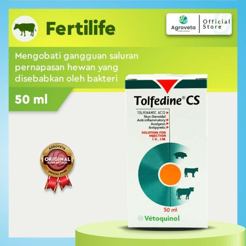 Jual Tolfedine Cs Injection 50 Ml - Obat Hewan [Original] di Seller ...