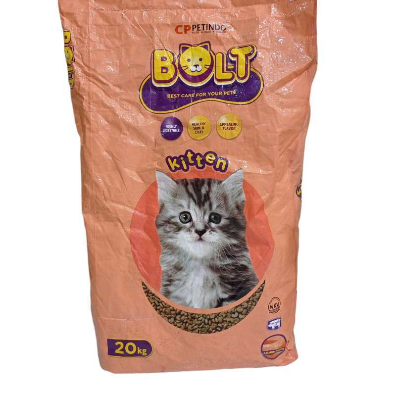 Jual BOLT KITTEN Makanan-Pakan Cat Food Anak Kucing Kering Rasa Salmon ...