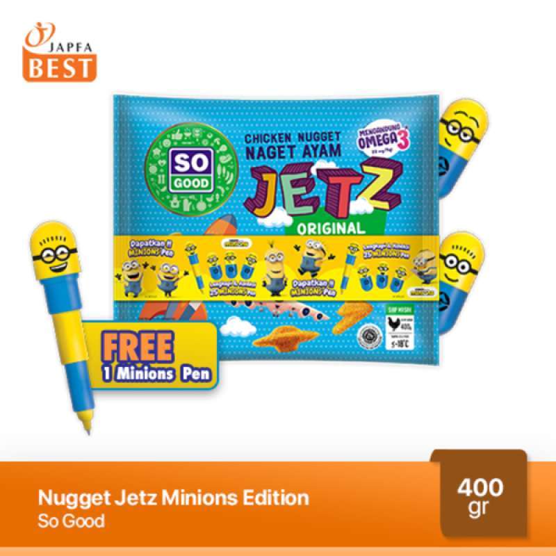 Jual So Good Chicken Nugget Jetz 400 gr FREE MINIONS PEN Halal di ...