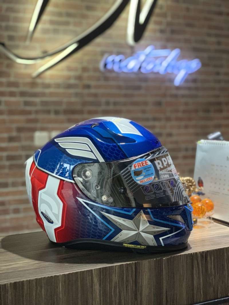 Jual HJC RPHA 11 CAPTAIN AMERICA MARVEL di Seller Gasta Depn - Kapuk ...
