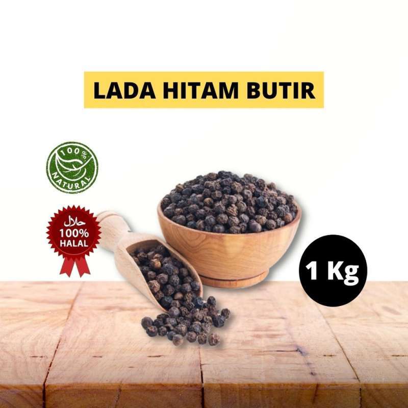 Jual Lada Hitam Butir 1 Kg Yutakachi / Merica Hitam Utuh / Whole ...