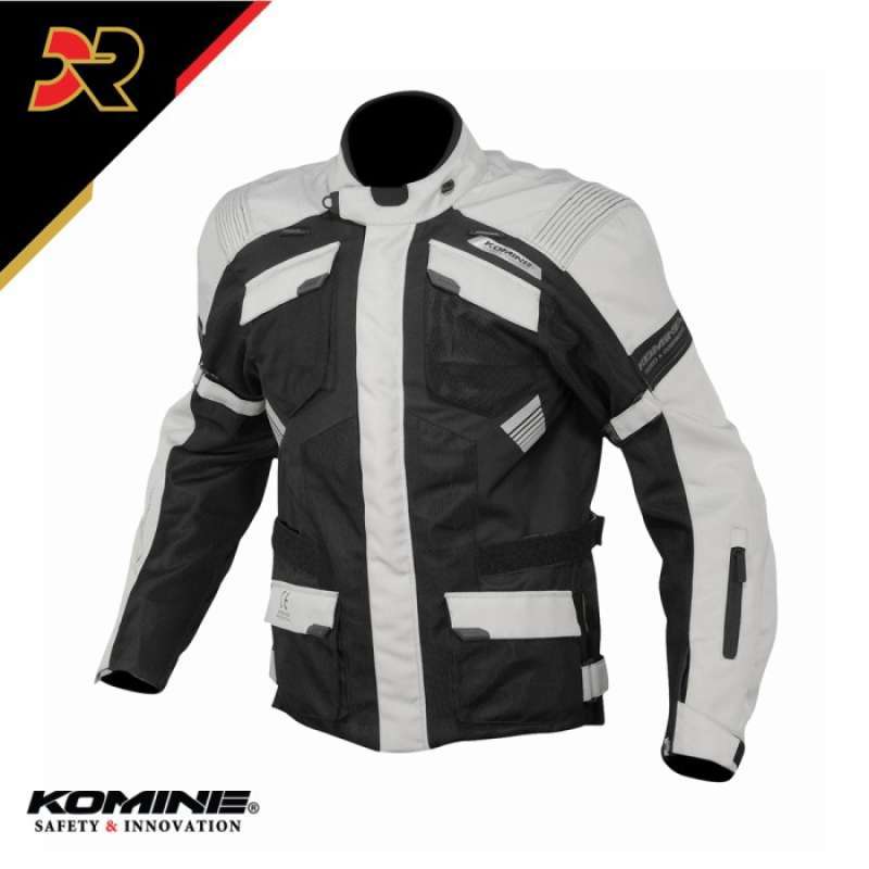 Jual JK-142 LIGHT GREY BLACK PROTECT ADVENTURE MESH JACKET JAKET KOMINE di Seller Gasta Depn ...