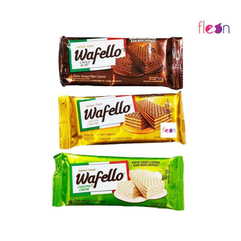 Jual Roma Wafello Wafer Choco Blast / Butter Caramel 20,5 Gram SATUAN ...