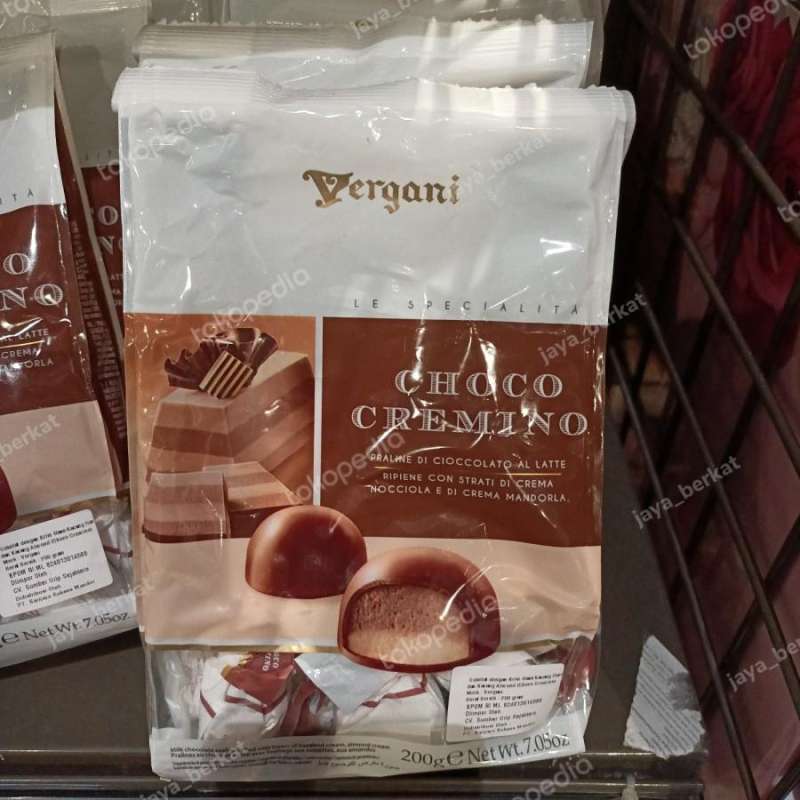 Jual Vergani Choco Cremino Chocolate Dengan Cream Rasa Kacang Dan ...