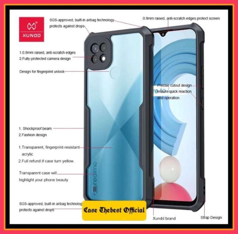 Jual REALME C25Y / C25S ORIGINAL XUNDD BEATLEHARD CASE SOFT CASING ...