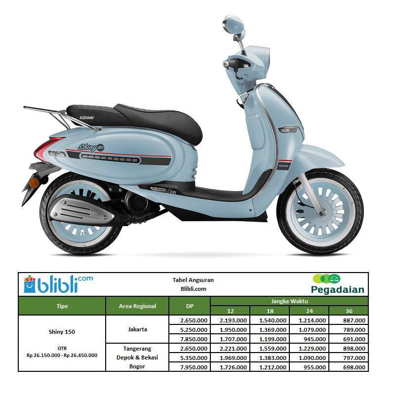 Jual Pegadaian - [DP] Keeway Shiny 150 Sepeda Motor [OTR Jabodetabek ...