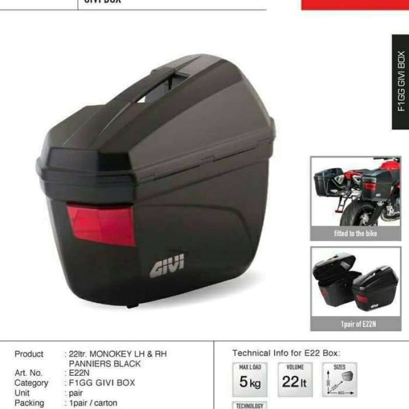 Jual side box Givi e22 + sbl Kawasaki Versys 250 ORI Givi di Seller Gasta Depn - Kapuk, Kota ...