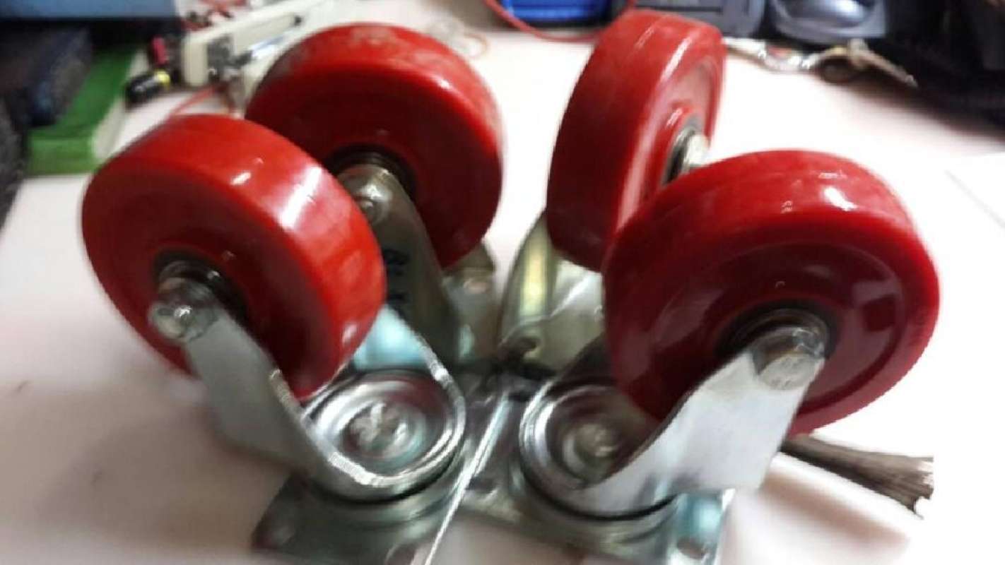 Jual roda hidup gepeng bearing troli trolley merah 4 inch di Seller tb ...