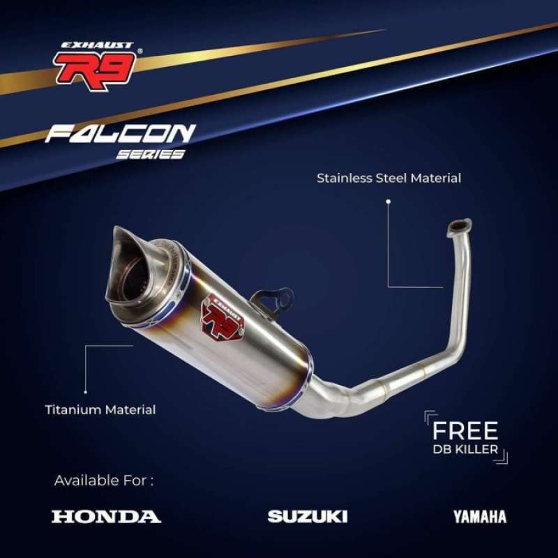 Jual KNALPOT R9 FALCON ORIGINAL HONDA SONIC 150 R FI / SUPRA GTR 150 di ...