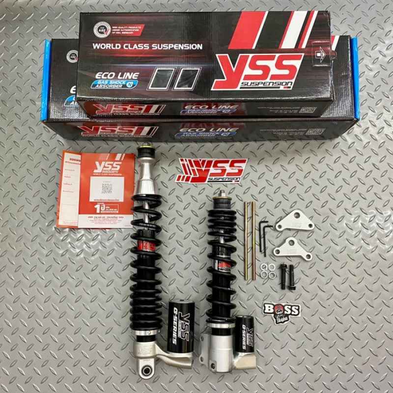 Jual Shock Tabung YSS Black New Model Front & Rear Vespa Sprint Iget ...