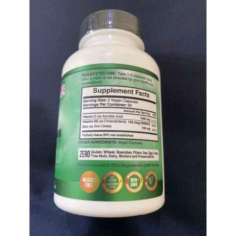 Jual American Standard Supplement Zinc 100 Mg + Vitamin C 1000 Mg + Vitamin D 5000 Iu Original ...