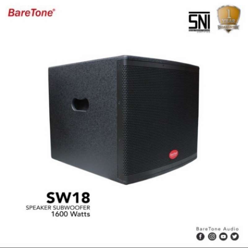 Jual Subwoofer Baretone Sw18 Sw 18 18inch Aktif Garansi Original Di ...