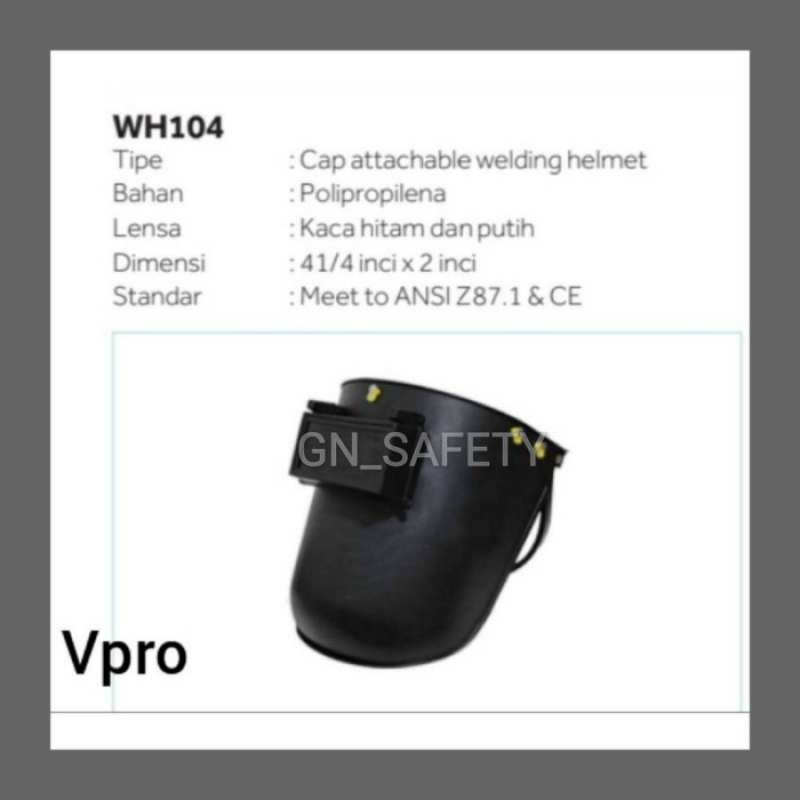 Jual Welding Helmet Vpro Wh104/kedok Las/topeng Las/helm Las Di Seller ...