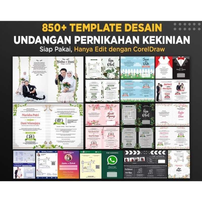 Jual Template Undangan Premium FORMAT CDR 860 Desain di Seller Rihils ...