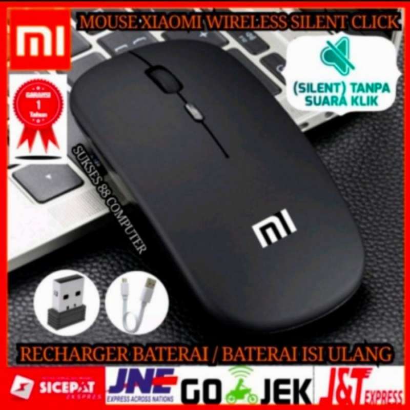 Jual Mouse Wireless Slim 2.4Ghz Silent Plus Rechargeable Isi Ulang ...