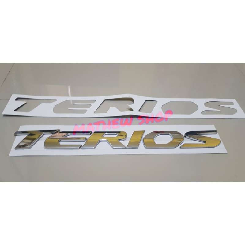 Jual Emblem Kap Mesin Terios Chrome / Logo Kap Mesin Terios / Emblem ...