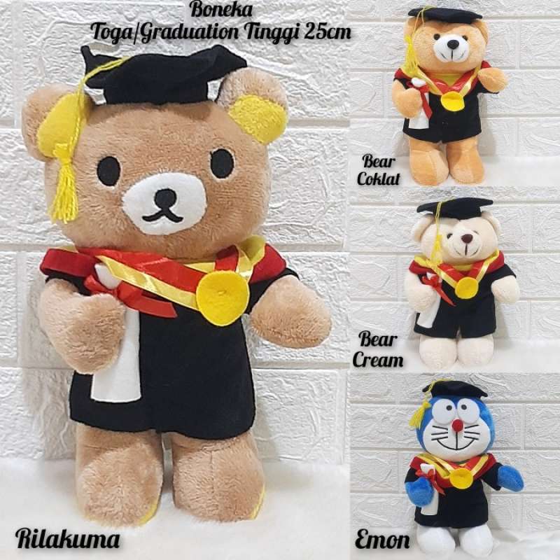 Jual Boneka Graduation Bear Toga/Bear Wisuda/Bear Sarjana Tinggi 25Cm ...