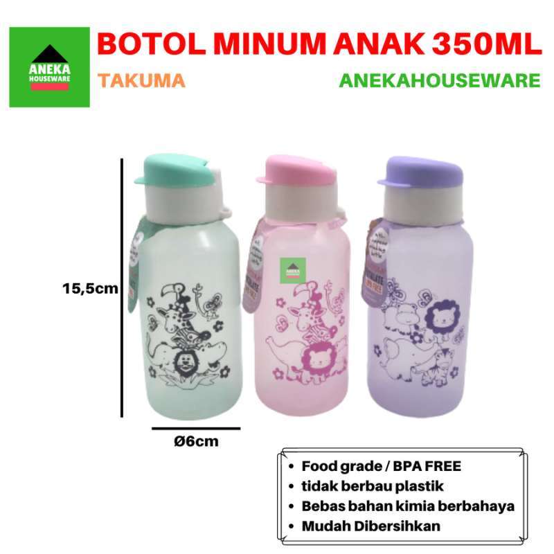 Jual Botol Minum Anak Tempat Air Minum Anak Sekolah Botol Air 350 Ml ...