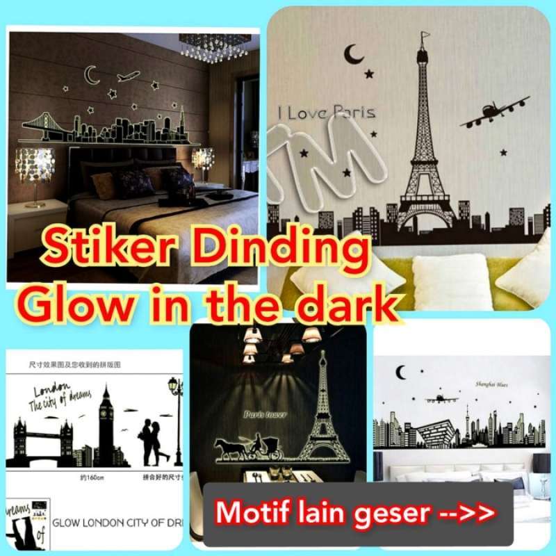 Promo WALLSTICKER GLOW STIKER STICKER DINDING WALLSTIKER WALSTICKER ...