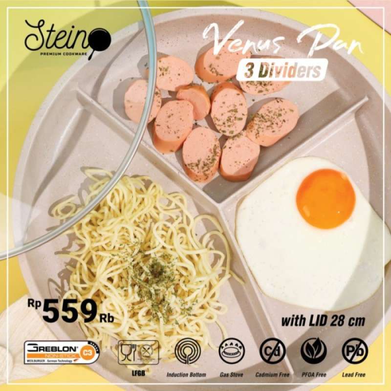 Promo Stein Steincookware Venus Pan 3 Dividers Frypan Diameter 28 ...