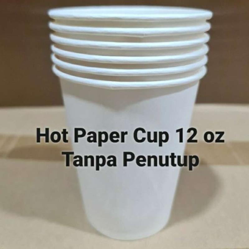 Promo PROMO Hot Paper Cup /Gelas Kertas Minuman Panas 12 Oz (360ml) - Tanpa Tutup Diskon 1% di ...