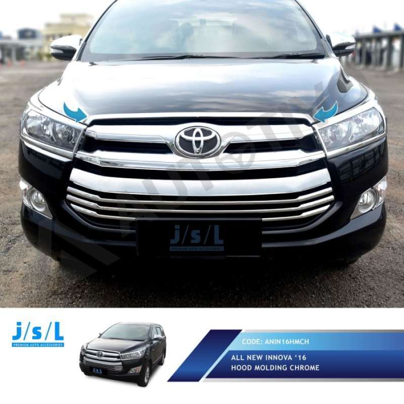 Jual All New Innova List Kap Mesin Krom JSL/Hood Molding Chrome di ...