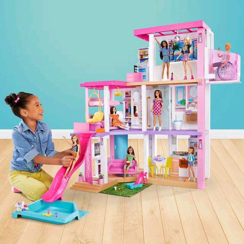 Jual Mainan anak boneka Barbie dream house doll house play house ...