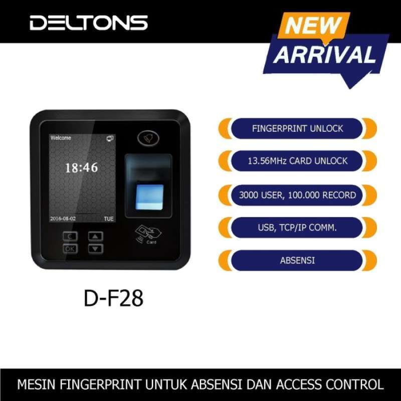 Promo Fingerprint Akses Door Access Control dan Absensi Card 1356 MHz ...