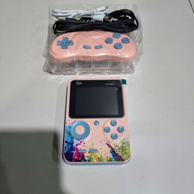 Promo Gameboy G5 Console Portable GamePlayer Classic 500 Game Pink ...