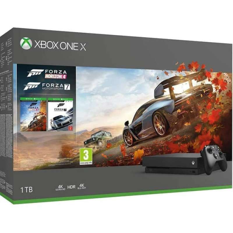 Promo microsoft xbox one X bundle forza horizon 4 -forza motorsport 7 ...
